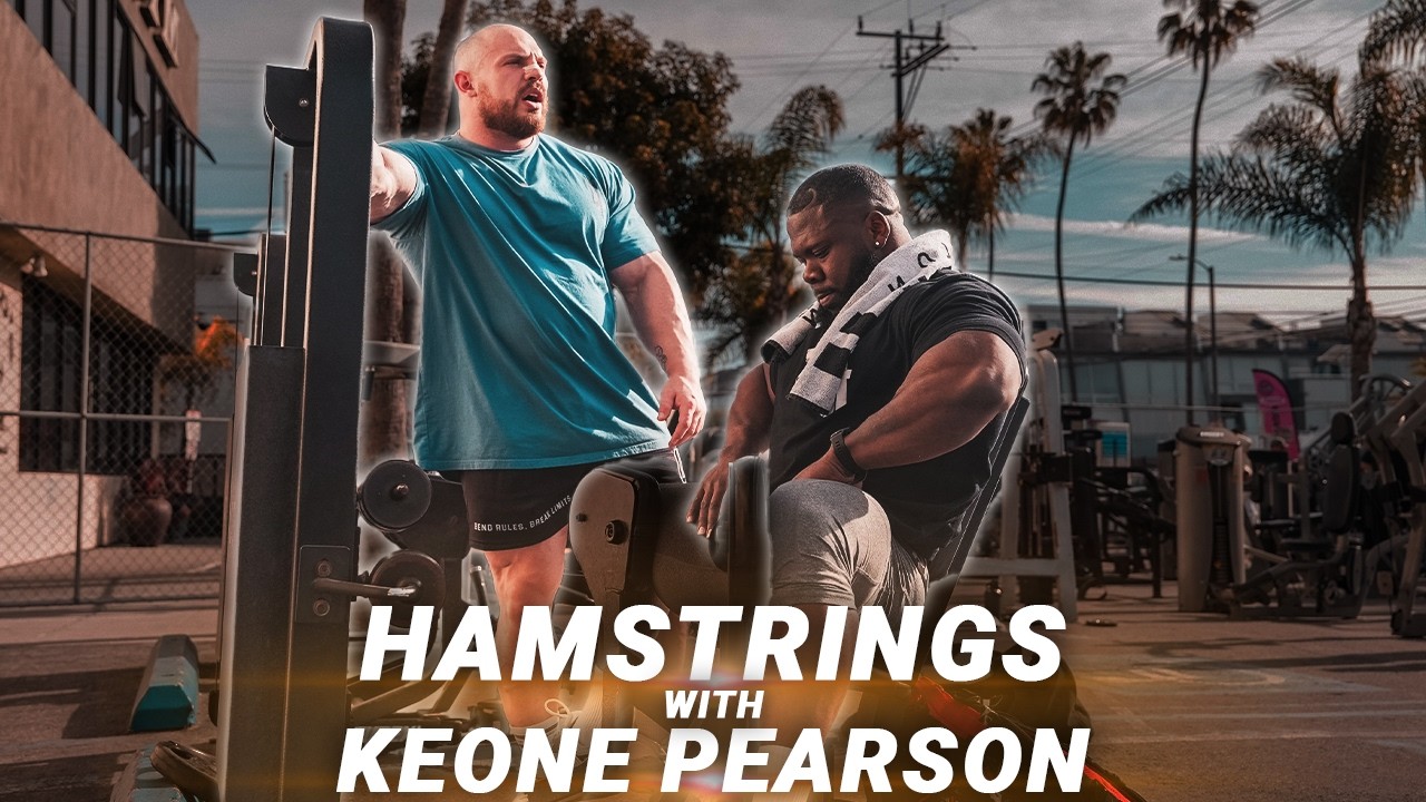 Martin Fitzwater & Keone Pearson (2x 212 Mr. Olympia) Hamstring Workout ...