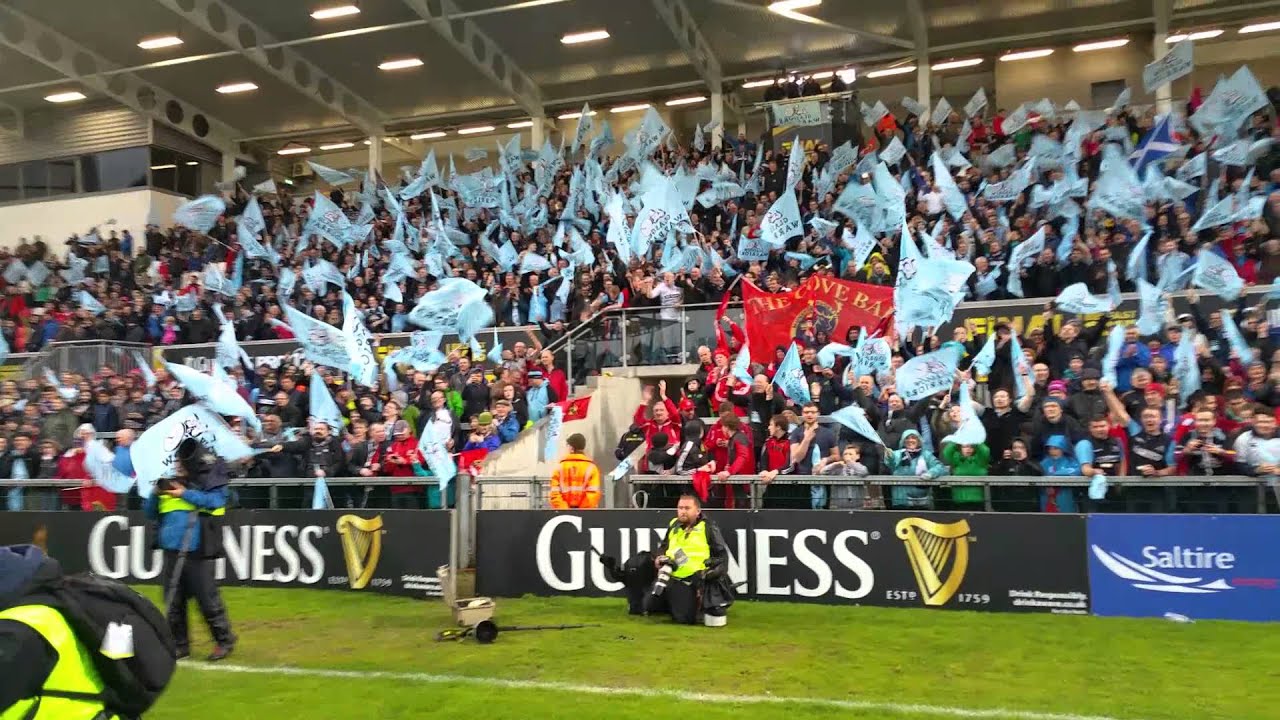Manic Glasgow Warriors Celebrations - YouTube