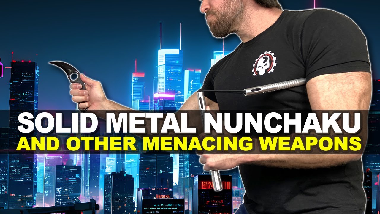 Solid Metal Nunchaku and Other Menacing Weapons Tested! ⚠️ Do Not Try ...