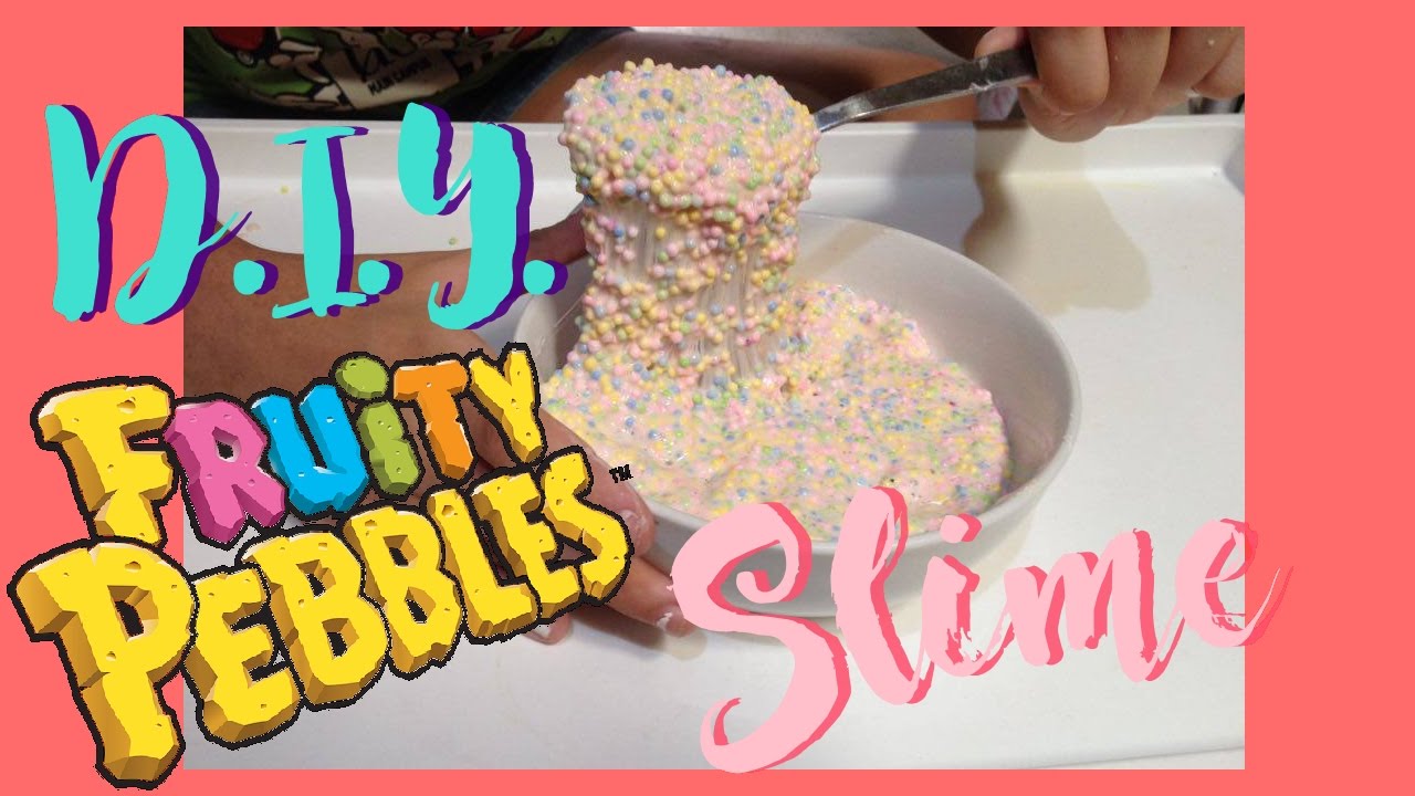 DIY Fruity Pebbles Slime - YouTube