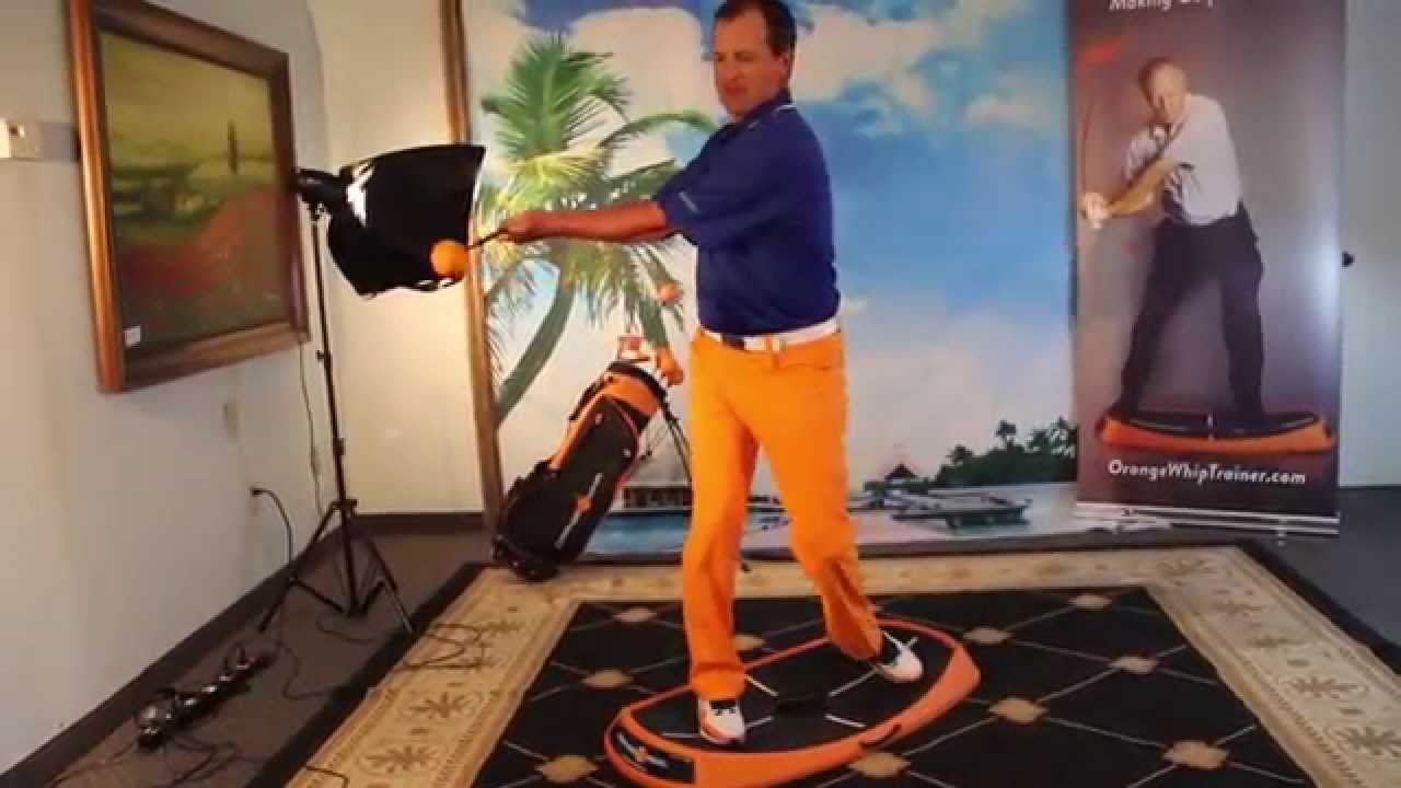 Orange Whip Trainer, JIM Hackenberg (CEO, PRO-GOLFER, INVENTOR) - YouTube