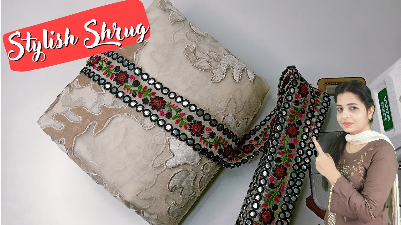 Long Shrug Cutting and Stitching | Net Long Shrug Design | Latest Long ...