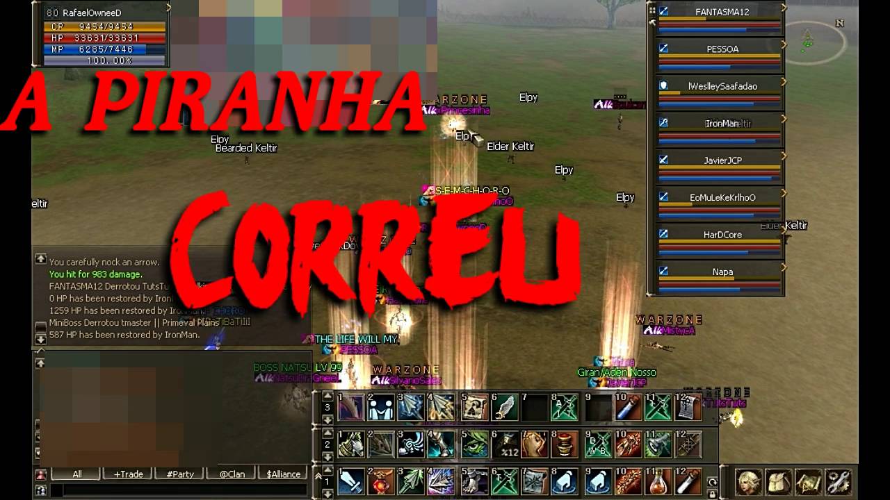 L2 Mega PvP 9x9 IP X WARZONE - YouTube