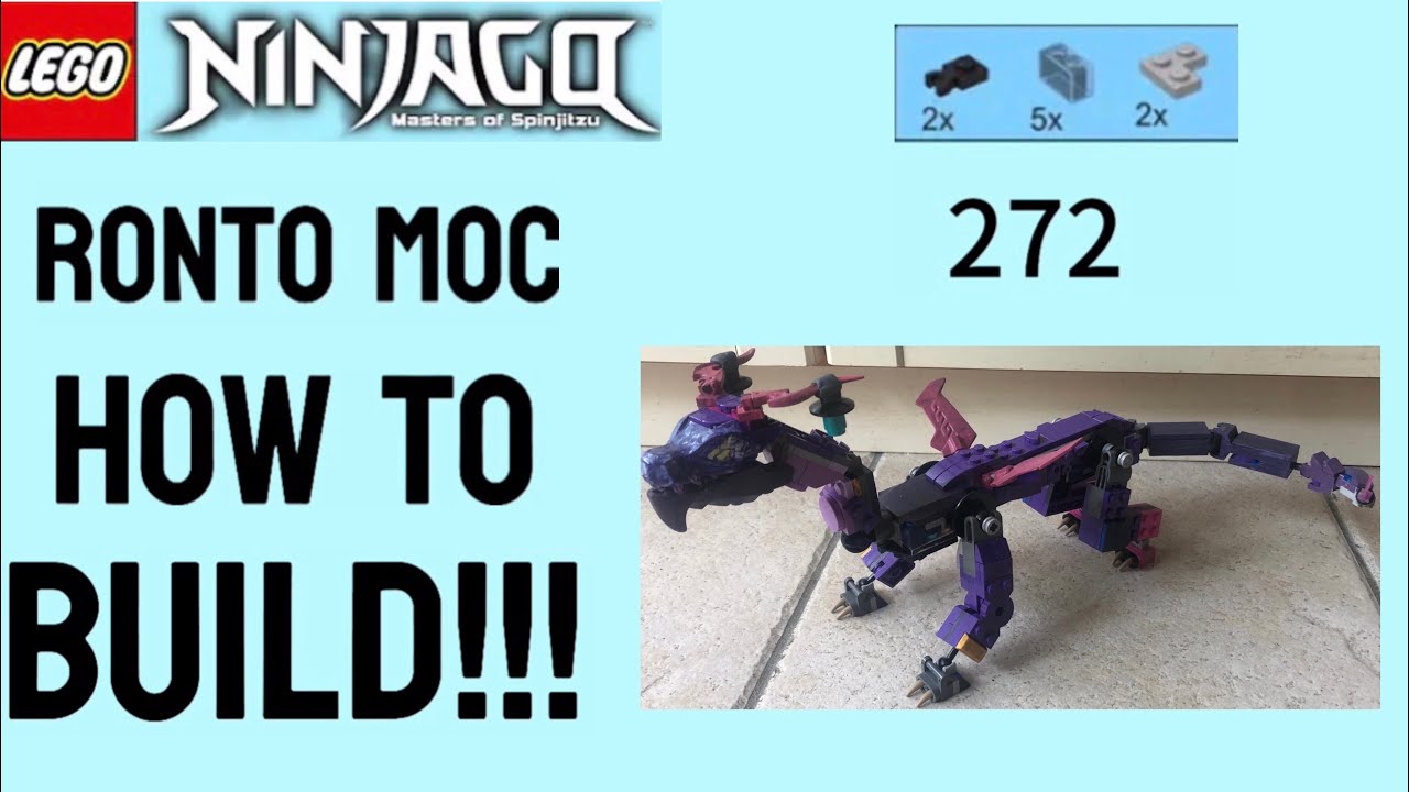 Ninjago moc instruction Ninjago moc ronto dragon rising s2 - YouTube