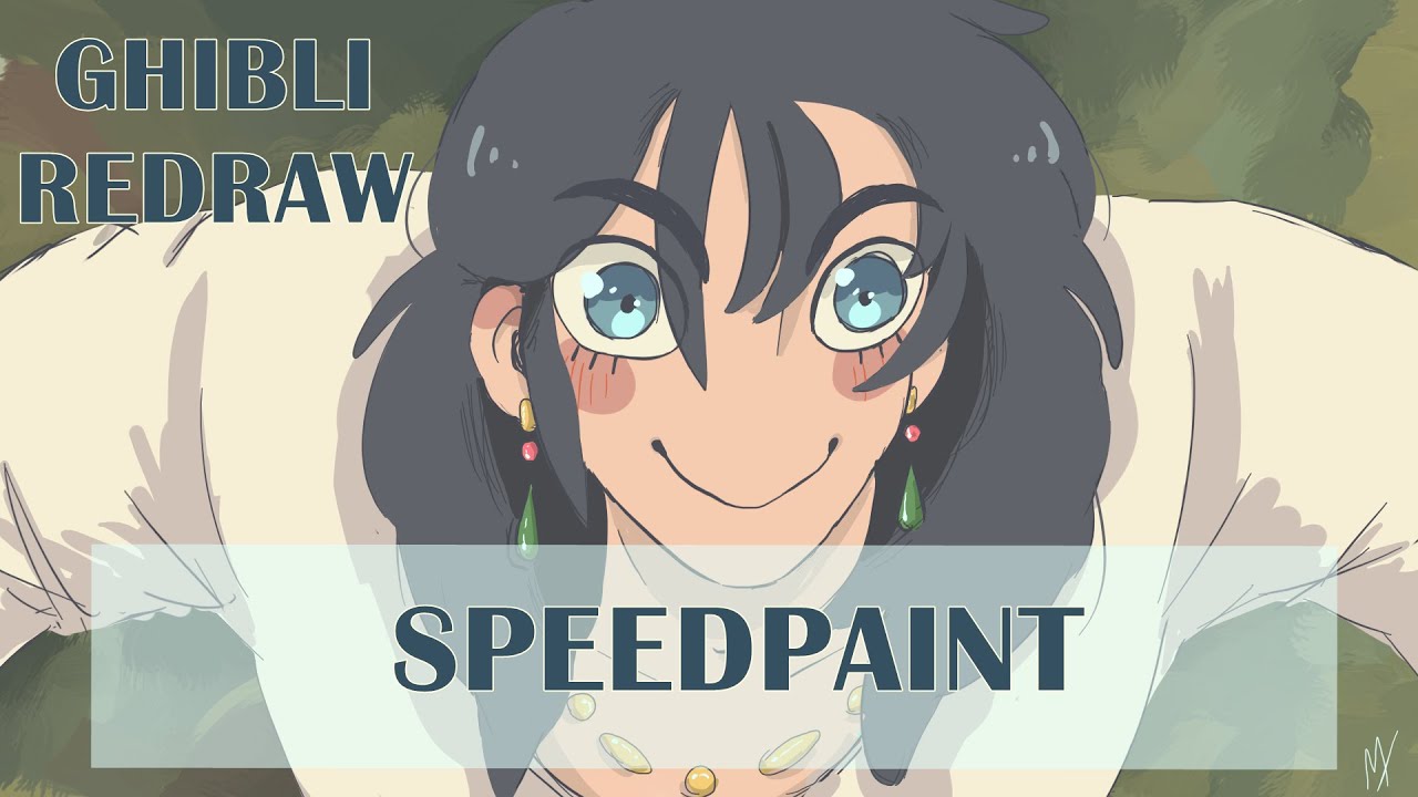 SPEEDPAINT [ Ghibli Redraw ] Howl's moving Castle - YouTube