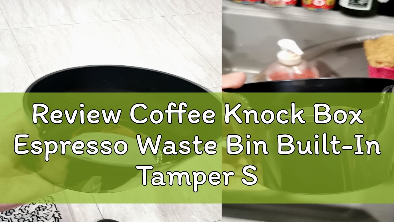 Review Coffee Knock Box Espresso Waste Bin Built-In Tamper Station ...