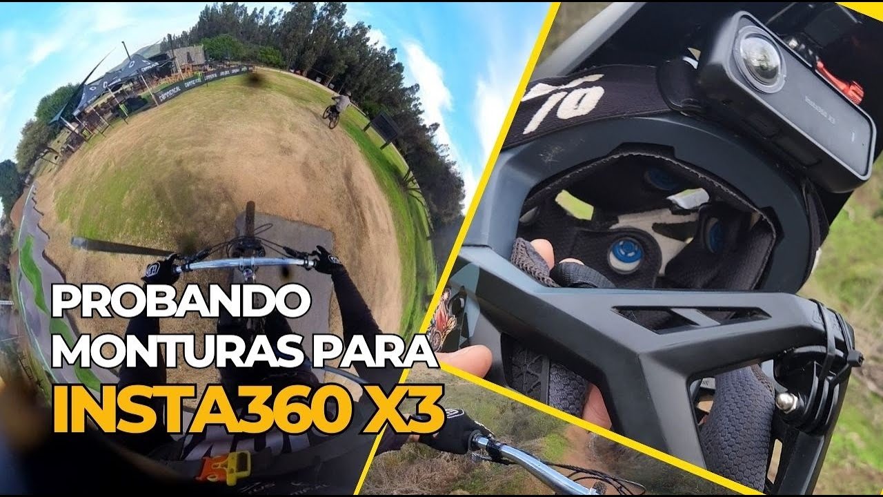 POV Mount Insta 360 X3 MTB - Comparación Single Lens y 360 - YouTube