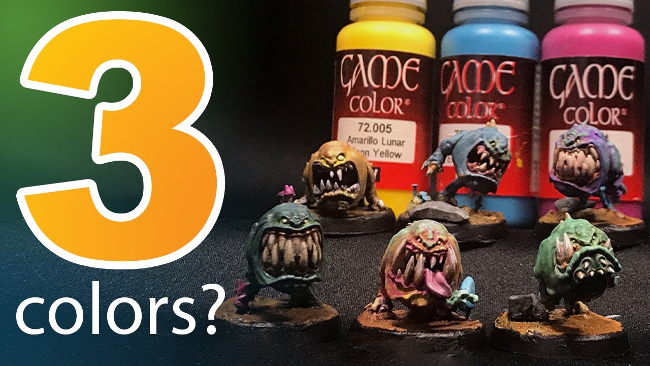 Painting Like a Printer - 3 Color Squig Collaboration - YouTube