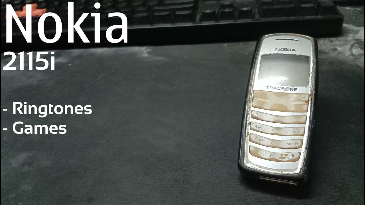 Nokia 2115i ringtones, games - YouTube