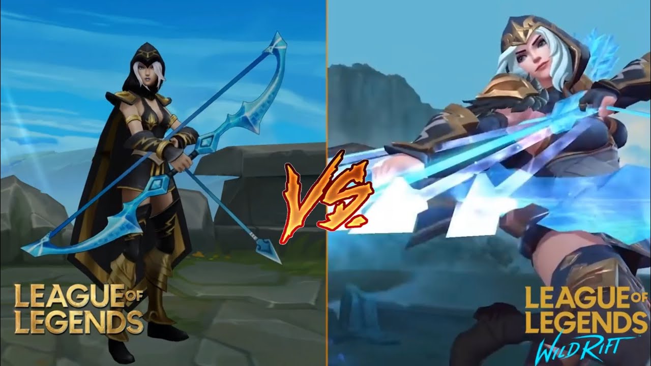 LEAGUE OF LEGENDS VS WILD RIFT Character Models-Graphics Comparison ...