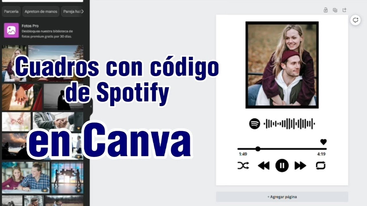 Diseña en Canva |Cuadros con código de Spotify|14 de febrero | San ...