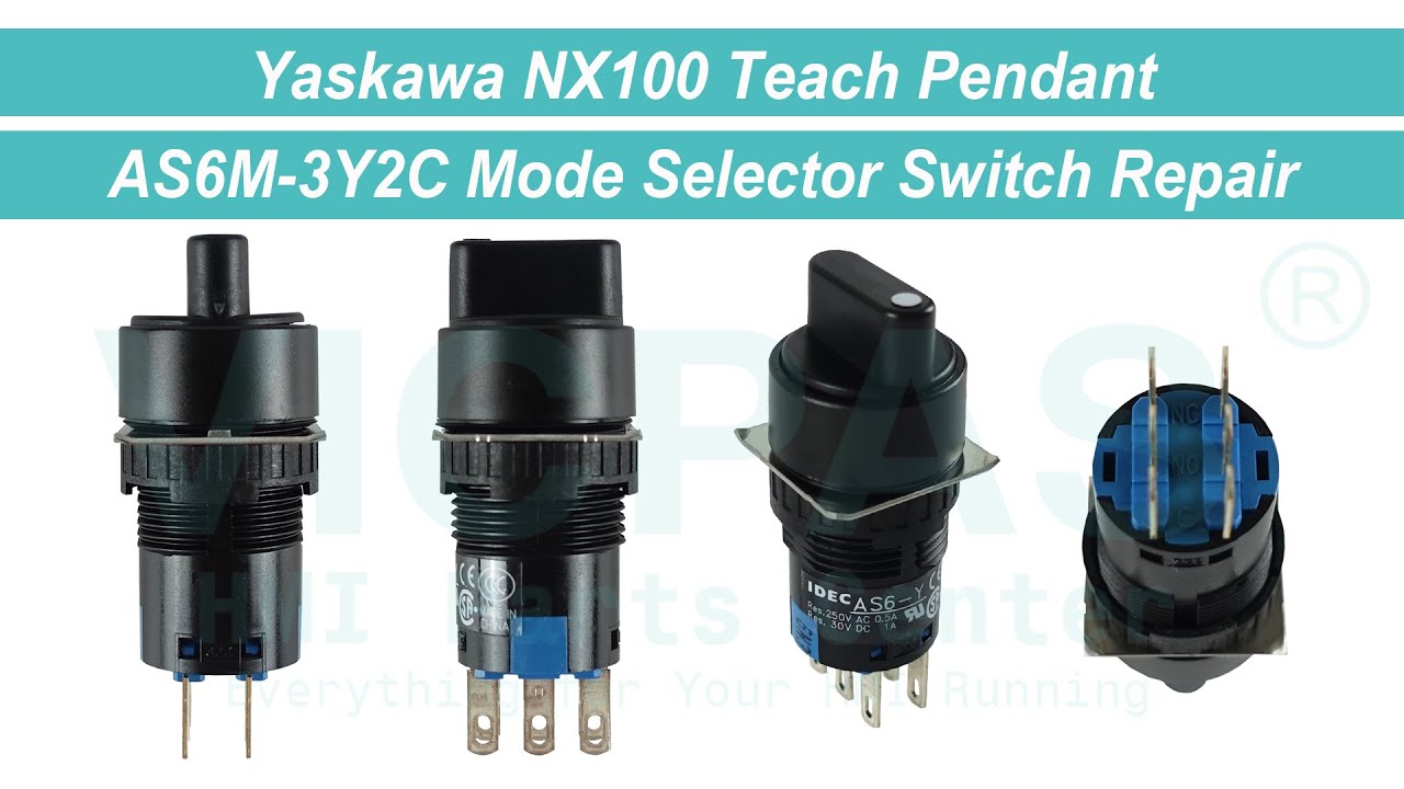 Yaskawa MOTOMAN NX100 programming pendant AS6M-3Y2C Mode Switch ...