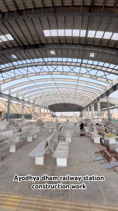 Ayodhya railway station/ayodhya dham railway station construction work update #ayodhya #shorts ...