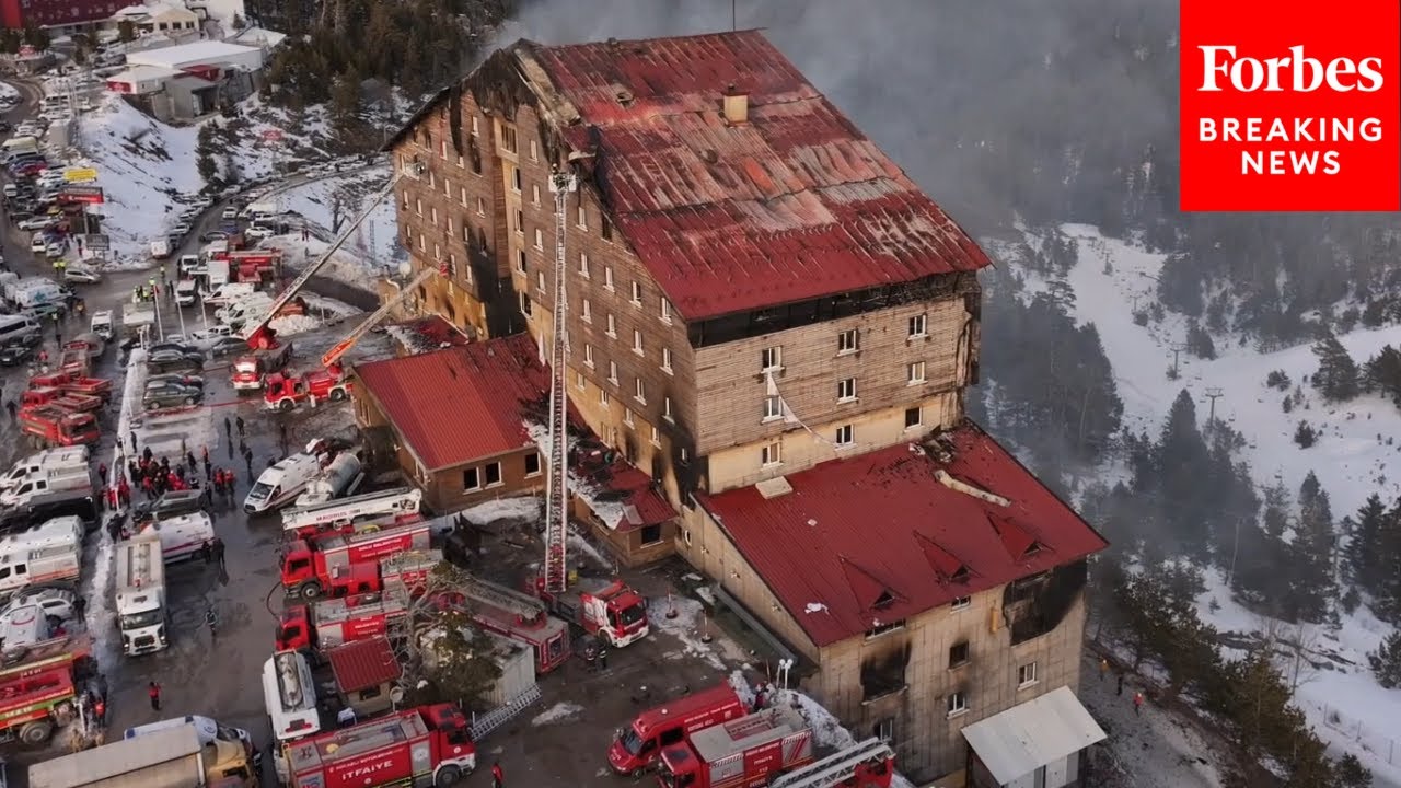 DRONE VIDEO: Aerial Footage Of Aftermath Of Fire At Ski Resort In ...
