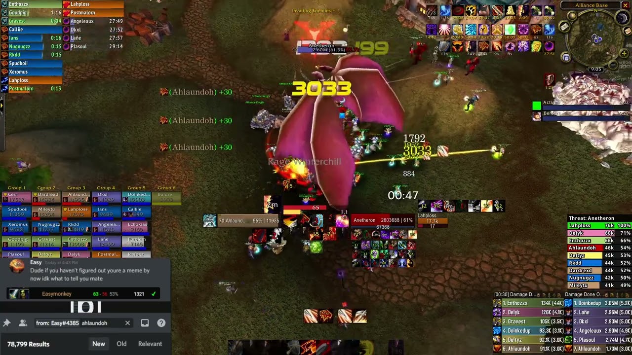 #1 World DPS All Classes Anetheron | Burning Crusade Classic Fury ...