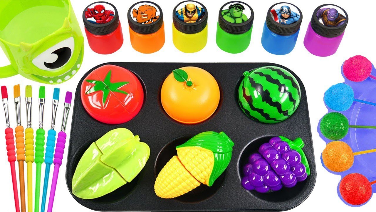 Satisfying Video l DIY How To Make Rainbow Stick Sprunki FRUITS ...