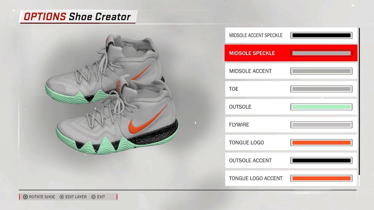 Galaxy Kyrie 4 for NBA 2K18 - YouTube