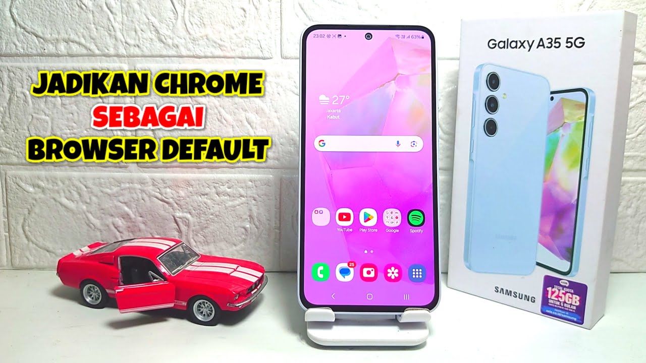 Cara Menjadikan Chrome Sebagai Browser Default Samsung A35 5G - YouTube