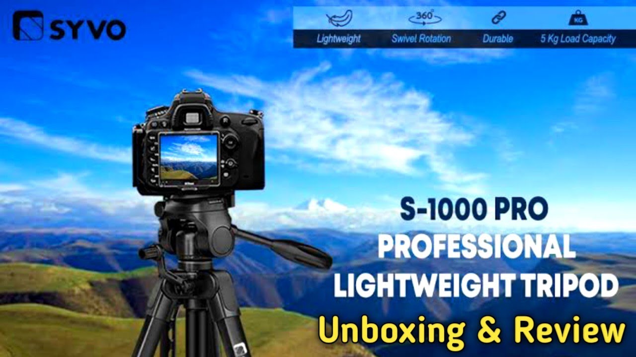 Unboxing the Syvo S-1000 Pro Tripod Stand: The Ultimate Review - YouTube