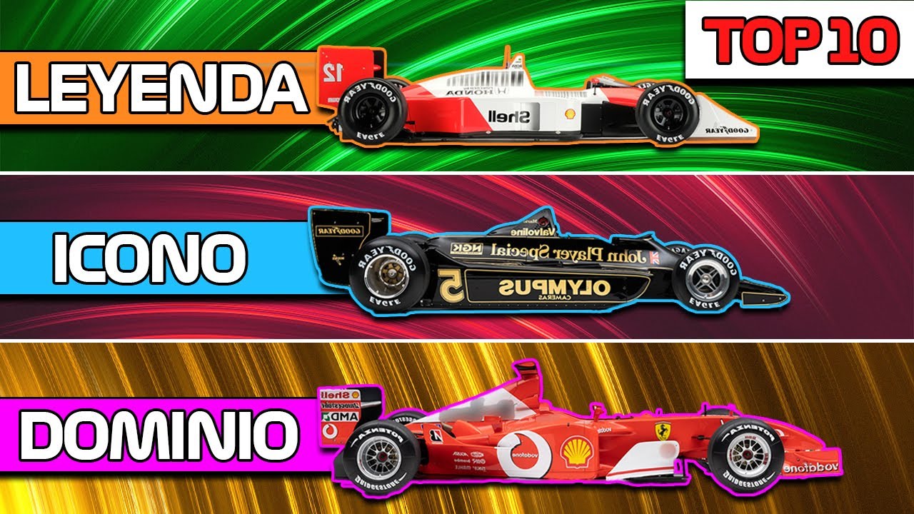 ¿Cuáles son los MEJORES Coches de Formula 1 de la HISTORIA? 💥 TOP F1 ...