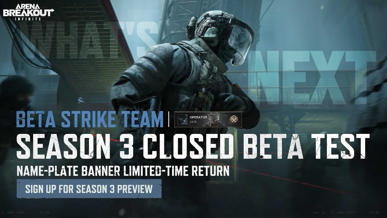 🔴[ LIVE ] SEASON 3 CLOSED BETA TEST | ARENA BREAKOUT INFINITE - YouTube