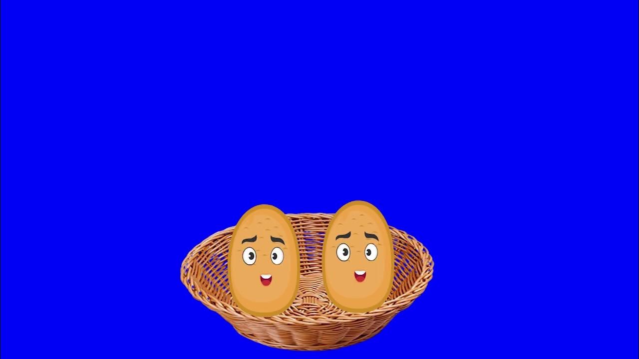 Potato Green Screen || 2D Animation || 2D Character || Green Screen ...