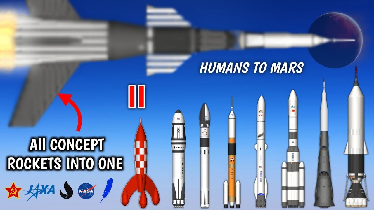 World's All In One Ultimate Rocket Launch Humans To Mars in Spaceflight ...