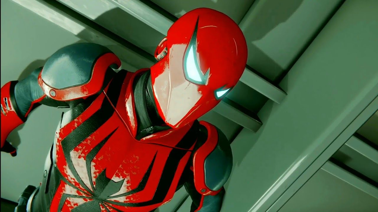 Spider-Man - Spider Armor - MK III Suit In All "The Heist" Cinematics ...