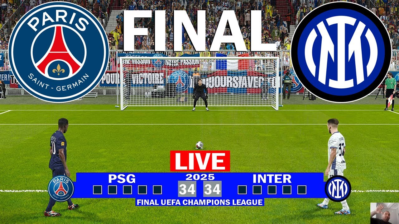 LIVE🔴: 🏆PSG vs INTER MILAN 11 GOALS😱 FINAL 2025 Champions League full Football match - PES ...