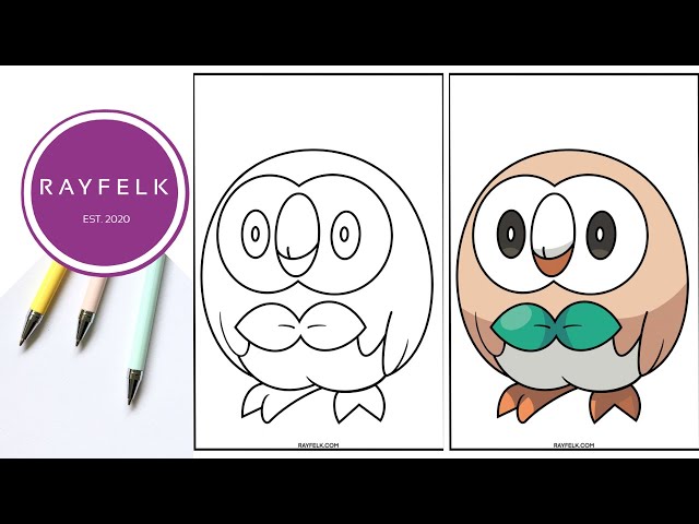 Rowlet Pokemon Coloring Pages