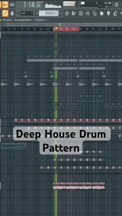 Deep House Drum Patterns are easy to make, FL Studio - YouTube