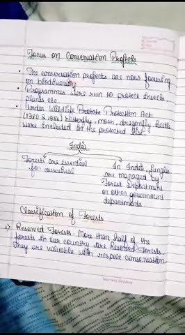 Notes of ch 2 geography class 10th (FOREST AND WILDLIFE)#educational ...