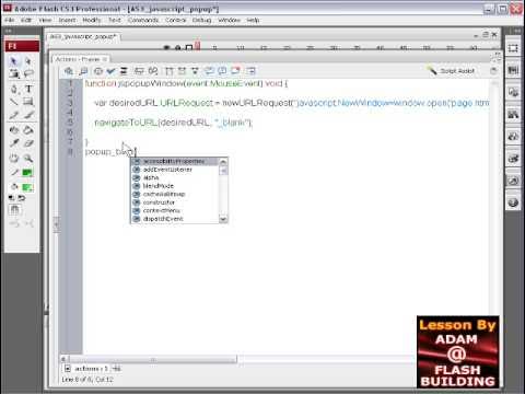 JavaScript Popup Window in Flash ActionScript 3 Tutorial - YouTube