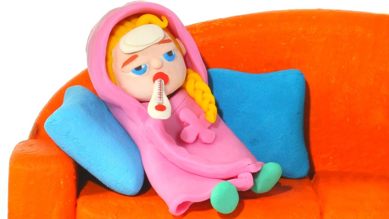 Little Girl Has A Cold Cartoons For Kids - YouTube