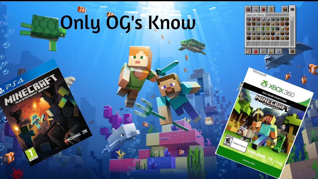 PS4 And Xbox 360 MINECRAFT: Remember The Olden Days - YouTube