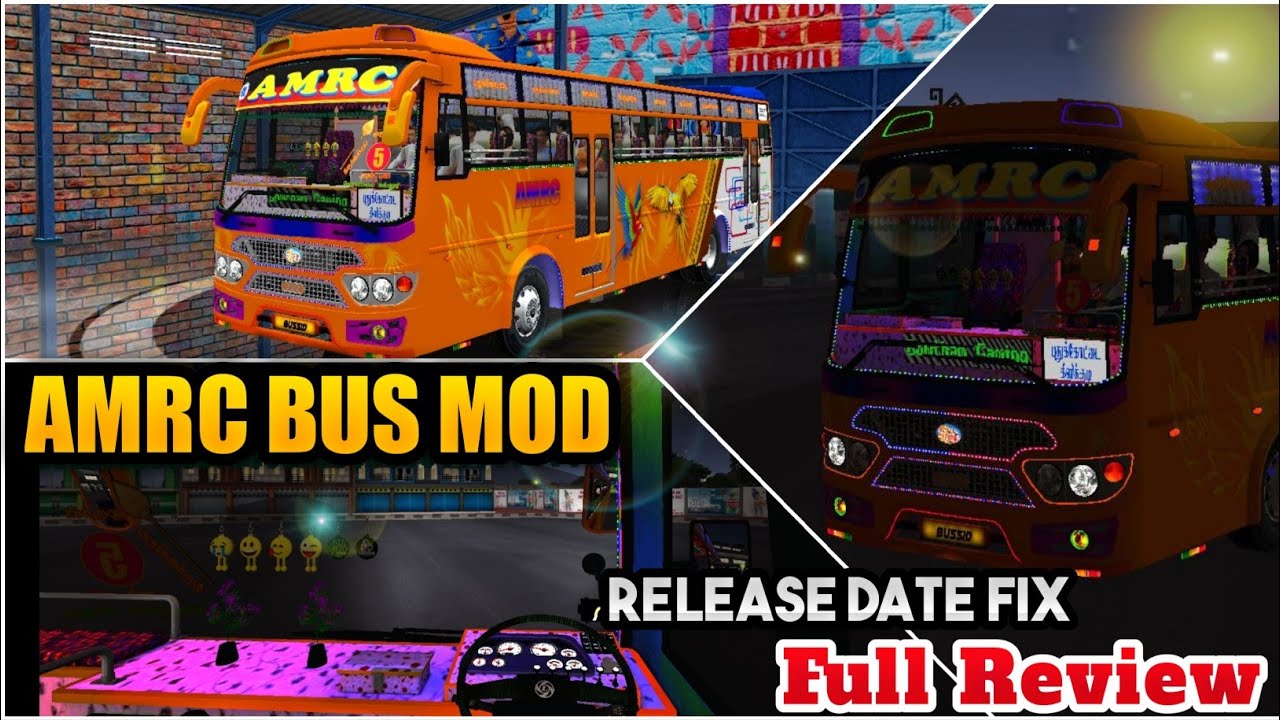 New AMRC TN Private Bus Mod |Release Date Fixed | FULL REVIEW | Gowtham Gaming - YouTube