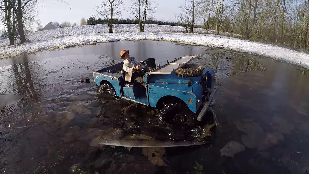 1954 Land Rover Series 1, RC Model 1/10 Scale, First Adventure Outside ...