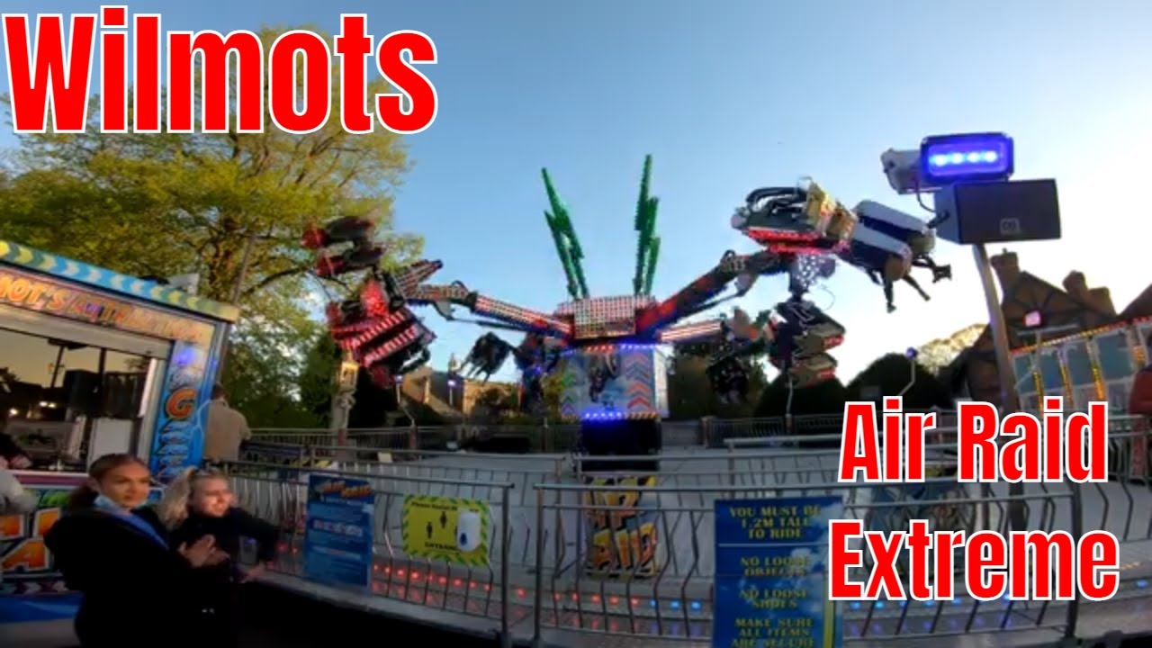 Wilmot`s Air Raid Extreme Funfair Ride Video @ Beaconsfield UK Charter ...