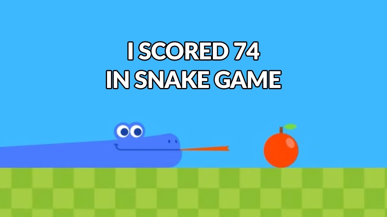 I Scored 74! Can You Beat This? - Google Snake Game High Score ...