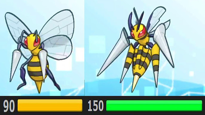 Sprite Mega Beedrill 13 Weedle 14 Kakuna 15 Beedrill And Mega Beedrill
