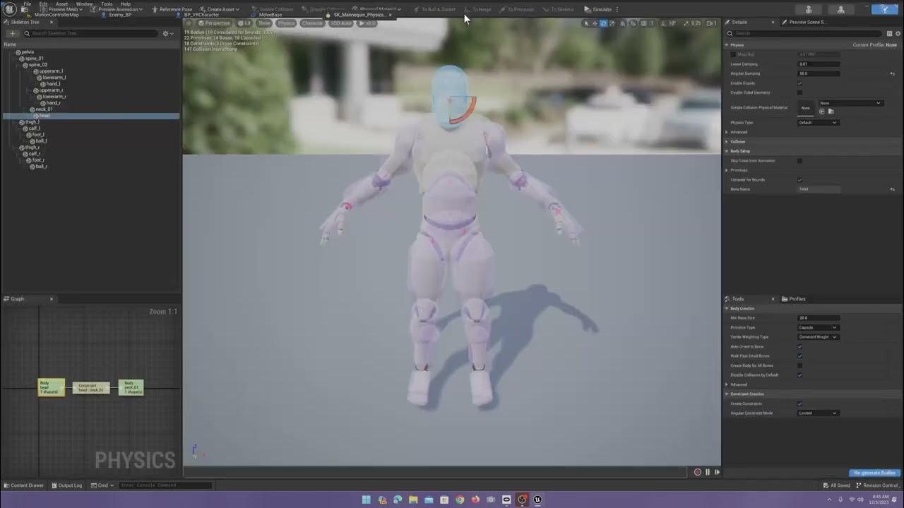 How to make a VR game using Unreal Engine 5 with VRE plugin. Part 6: Set up Physics - YouTube