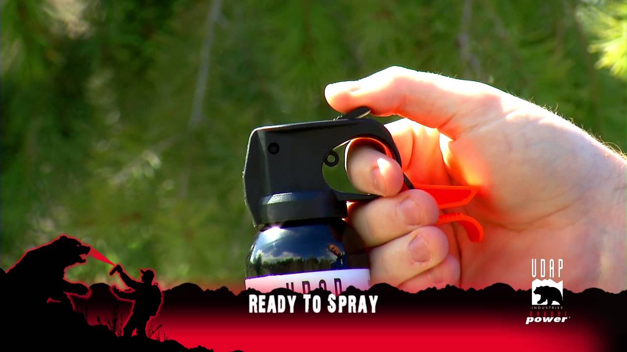 UDAP Bear Spray Tips Inert Spray The Safety Clip YouTube udap-bear-spray-tips-inert-spray-the-safety-clip-youtube
