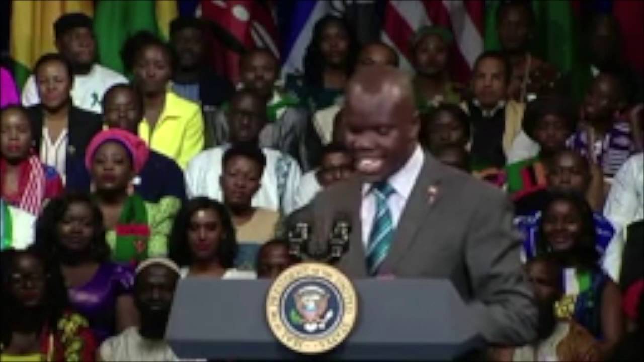 Emmanuel Odama Introduces President Obama - YouTube