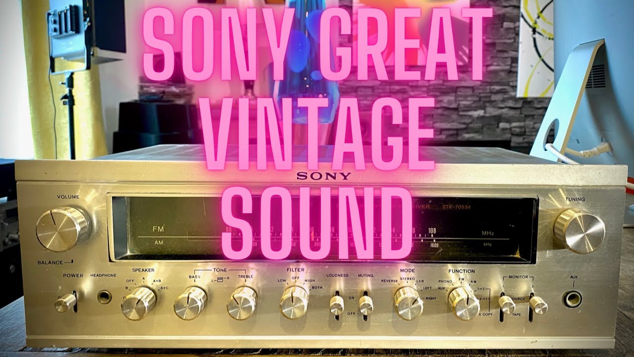SONY STR 7055a receiver (1975) vintage vintage ?. - YouTube