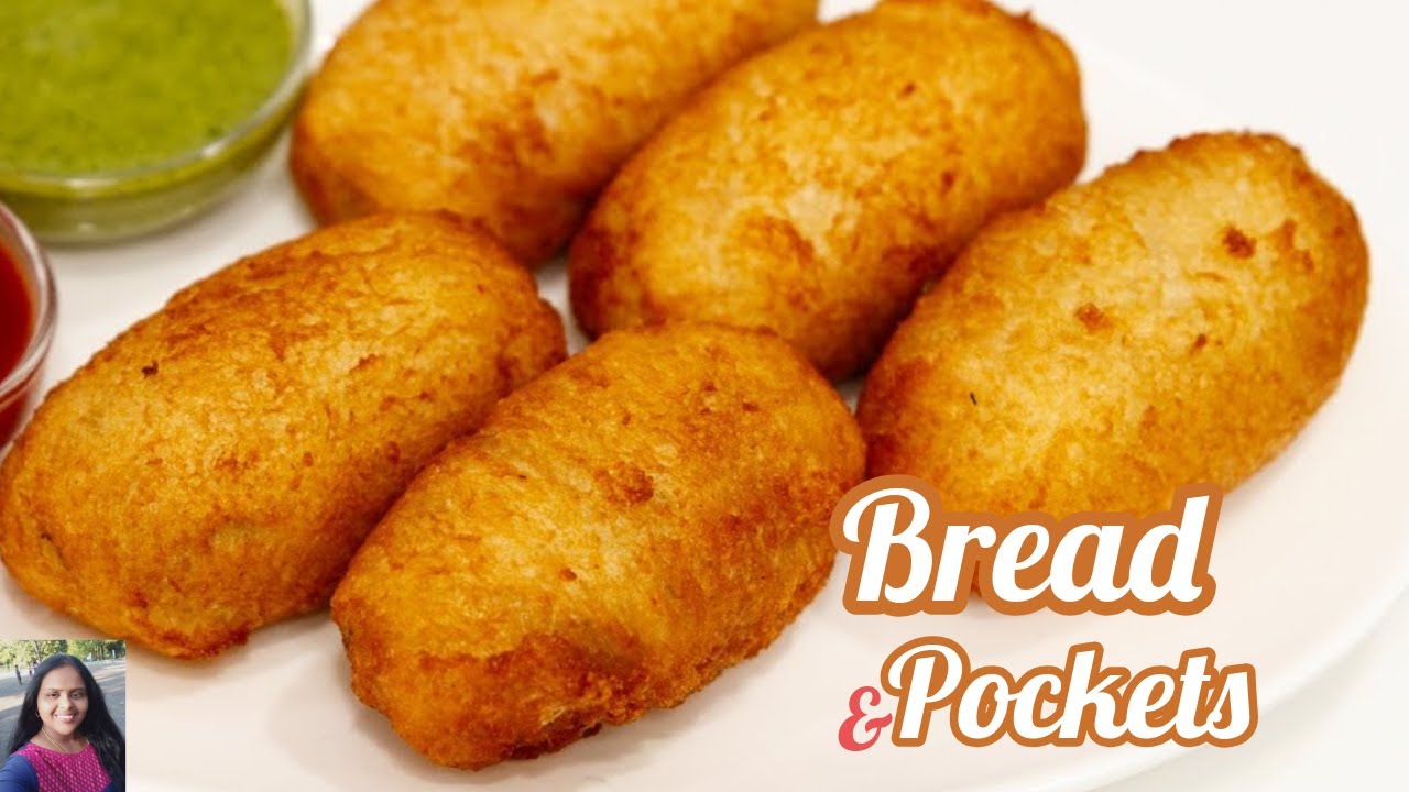 Bread Roll Recipe| Bread Snack Recipe| Bread Pockets| Bread Pizza ...