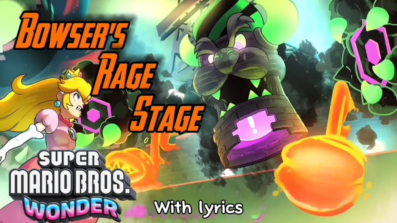 Bowser's Rage Stage WITH LYRICS - Super Mario Bros. Wonder cover song ...
