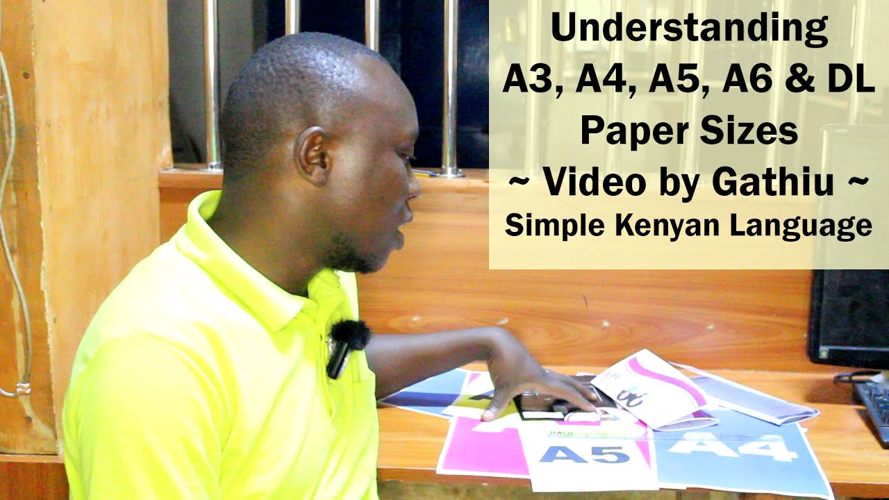 Understanding A3, A4, A5, A6 & DL Paper Sizes - YouTube