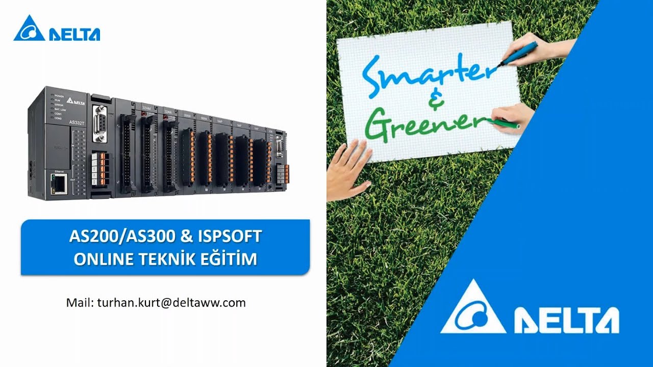 Delta AS Serisi PLC & ISPSoft Teknik Eğitimi - Online Eğitim - YouTube