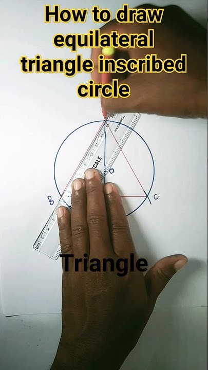 how to draw equilateral triangle inscribed circle#shorts#viralshorts#ytshorts#rb knowledge ...