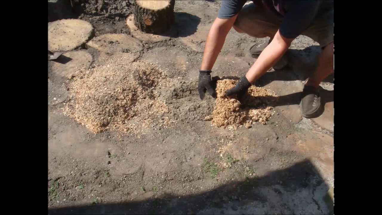 Садовая дорожка из дерева - YouTube